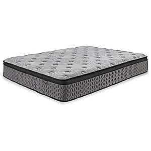 Signature Design by Ashley Queen Mask Augusta2 Mattress 12 Inch Euro Pillow Top Hybrid Mattress with Lumbar Support Gel Memory Foam