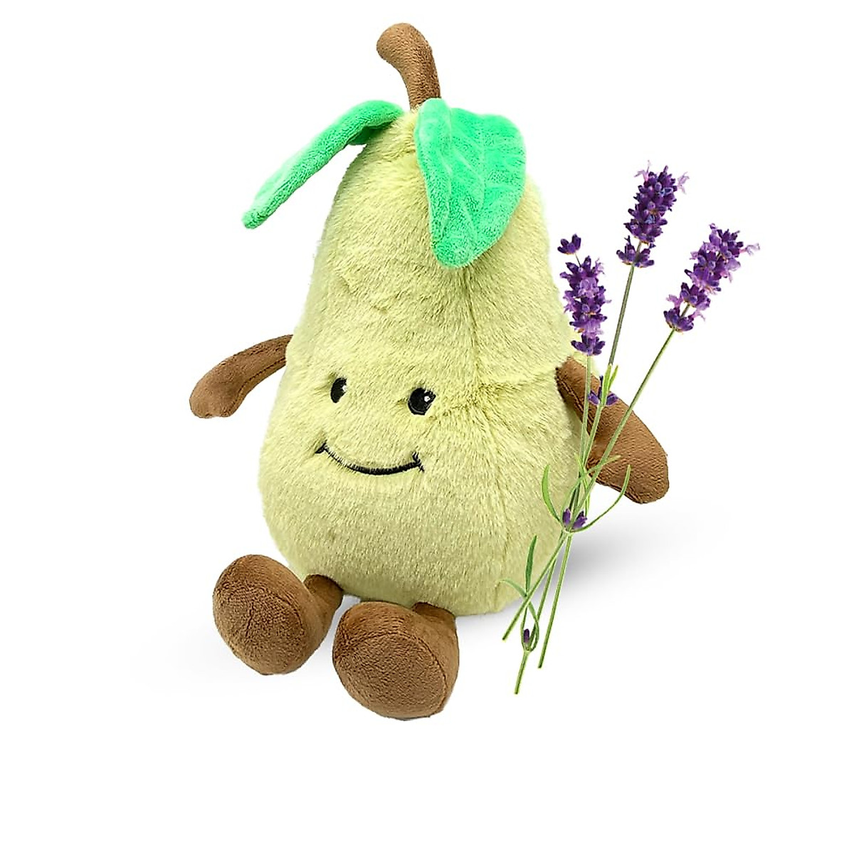 warmies PEAR Cozy Plush Heatable Lavender Scented Stuffed Figure