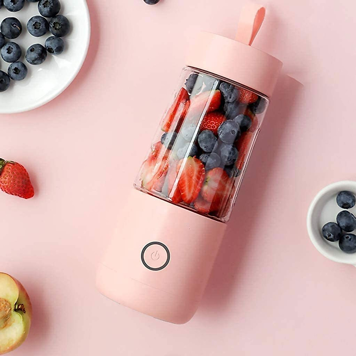 MXJCC Portable Blender, Personal Blender, Smoothie Blender. Rechargeable USB (Color : White)