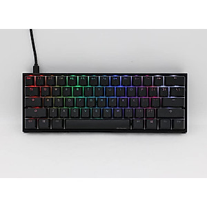 Ducky Mecha Mini v2 RGB LED 60% Double Shot PBT Mechanical Keyboard Cherry MX Brown