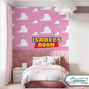 Big Clouds Wall Decals Removable for Kids Room Decoration 32 Clouds Large Vinyl Sticker Self Adhesive Wallpaper for Living Room Nursery Children Baby Kids Boys Girls Bedroom