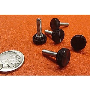 Stainless Plastic Head Knurled Thumb Screws FT 8-32 x .625" Length 25 Pcs