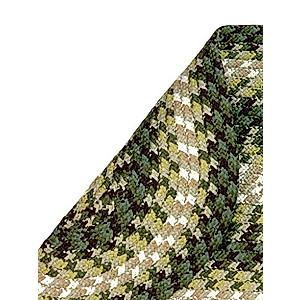 Better Trends Heritage Braid Collection is Durable & Stain Resistant Reversible Indoor Area Utility Rug 100% Polypropylene in Vibrant Colors, 3 Piece Set, Hunter (3PCBRHRHU)