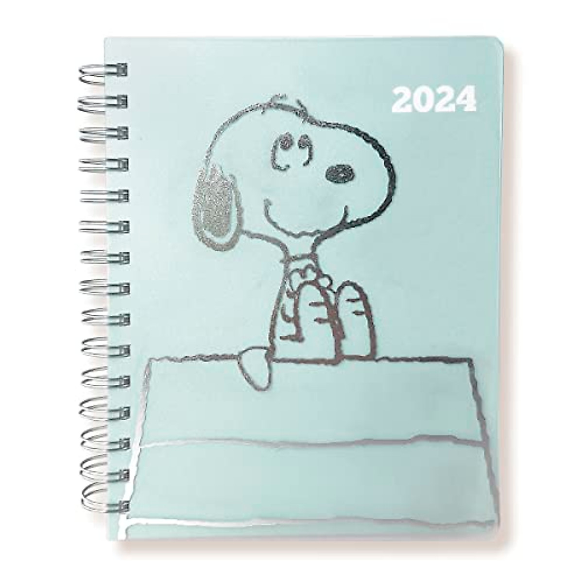 Graphique 2024 Spiral Frosted Cover Planner | 18 Month Organizer July 2023 - Dec. 2024 | Weekly & Monthly Spreads | To-Do & Note List | Reference Tabs | Reminder Stickers | Snoopy House | 6” x 8”