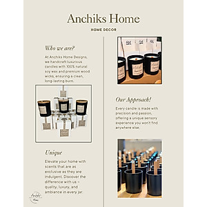 Midnight Temptation Luxury Scented Candle | 8 oz 100% Soy Wax | Wood Wick | Black Jar | Rich Channel, Wood, & Tobacco Caramel Notes | Fall Candle Collection