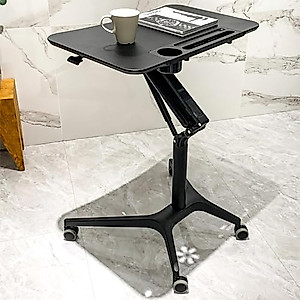 Podium Portable Pulpits Adjustable Height Lecterns Standing Desk Presentation Stand with Wheels Speaking Lectern Load 80 Kg