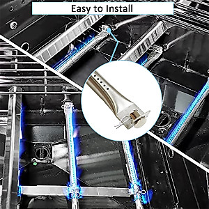 Grill Rplacement Parts for Charbroil Performance 4 Burner 463365021 463365522 463352521, 5 Burner 463448021, 4-Burner 463366022, G325-0002-W1 Heat Plate, G327-2100-W1 Burner, Igniter, Crossover Tube