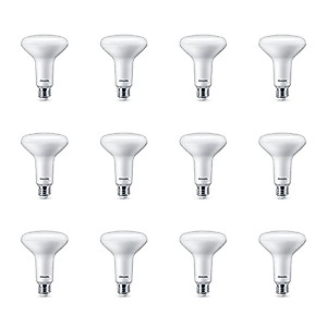 Philips LED Flicker-Free Frosted Dimmable BR30 Light Bulb - EyeComfort Technology - 650 Lumen - Soft White (2700K) - 7.2W=65W - E26 Base - Basic LED Old Version - Indoor - 12-Pack