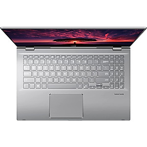 ASUS ZenBook 2 in 1 Convertible Business Laptop, 15.6” FHD Touchscreen, AMD Ryzen 7 5700U, Windows 11 Pro, 8GB RAM 256GB SSD, GeForce MX450, Backlit & Full-Size Keyboard, Long Battery Life, Durlyfish