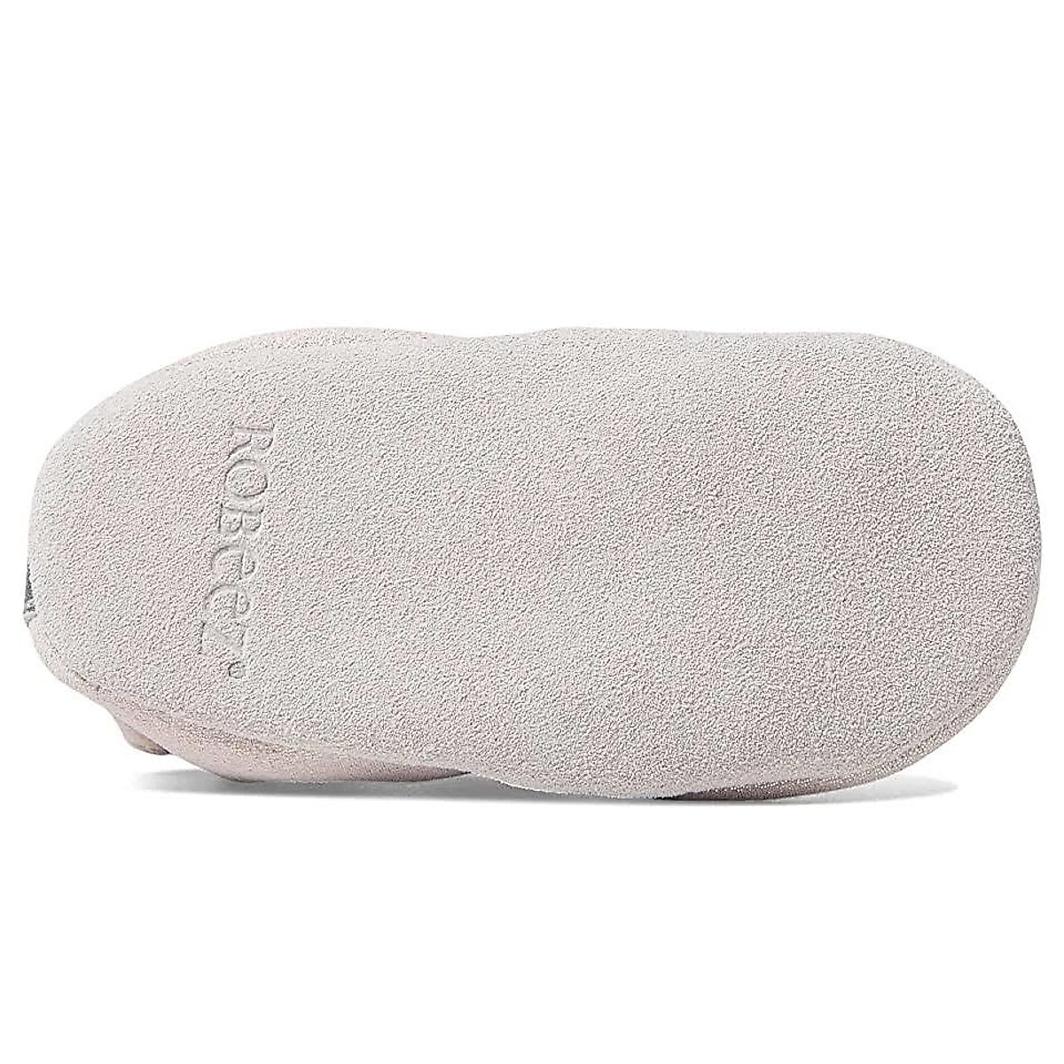 Robeez Baby Girls and Unisex Soft Soles Slip-Resistant Crib Shoes Slippers Moccasins for Infant and Toddler - Pink Light/Pastel Pretty Pearl - 6-12 Months