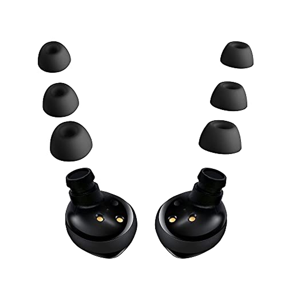kwmobile 6X Replacement Ear Tips Compatible with Samsung Galaxy Buds 2 - Set of Silicone Eartips for Earbuds Headphones