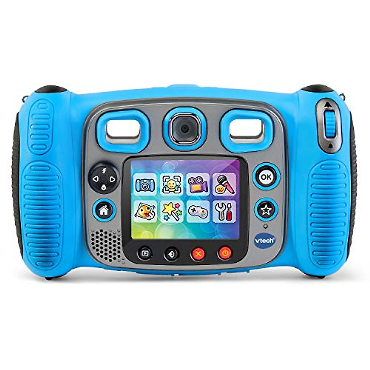 VTech Kidizoom Duo 5.0 Deluxe Digital Selfie Camera with MP3 Player and Headphones, Blue