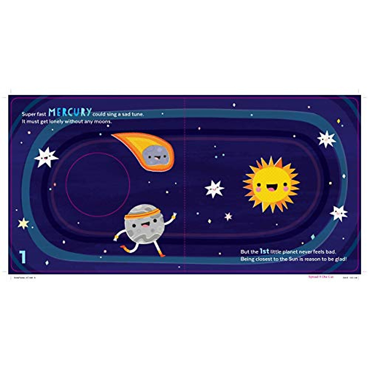 8 Little Planets: A Solar System Book for Kids with Unique Planet Cutouts