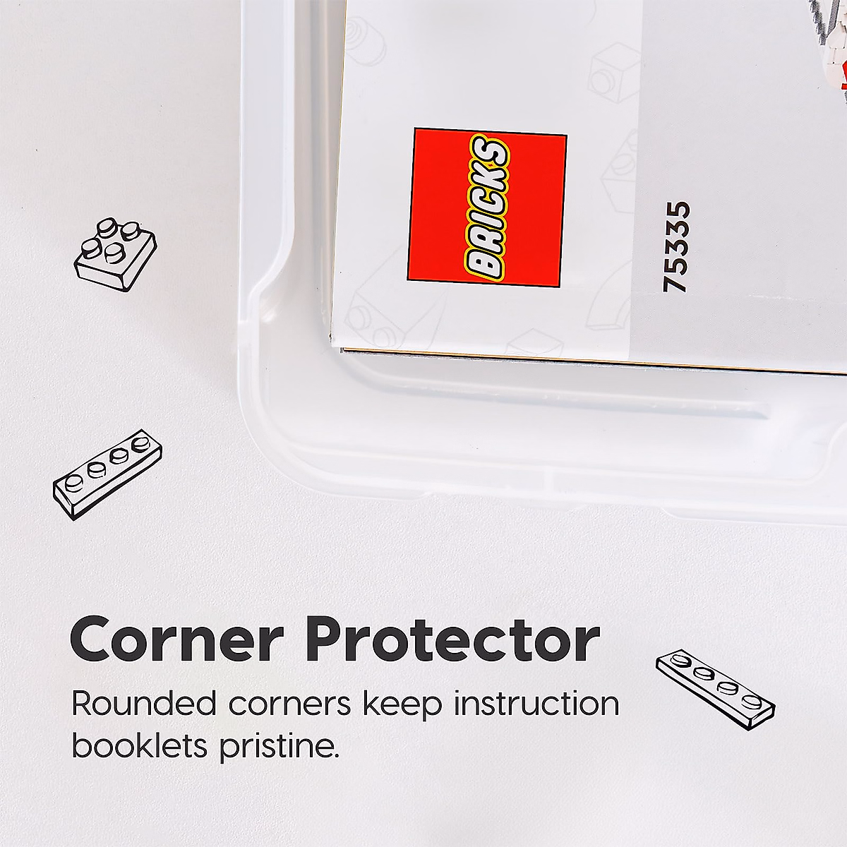 IRIS USA 3-Tier Scrapbook Storage Unit with Organizer Top, Fits 12" x 12" Papers, for Tools Office Art and Craft Supplies Desktop Organizer Built in Handle, White/Clear