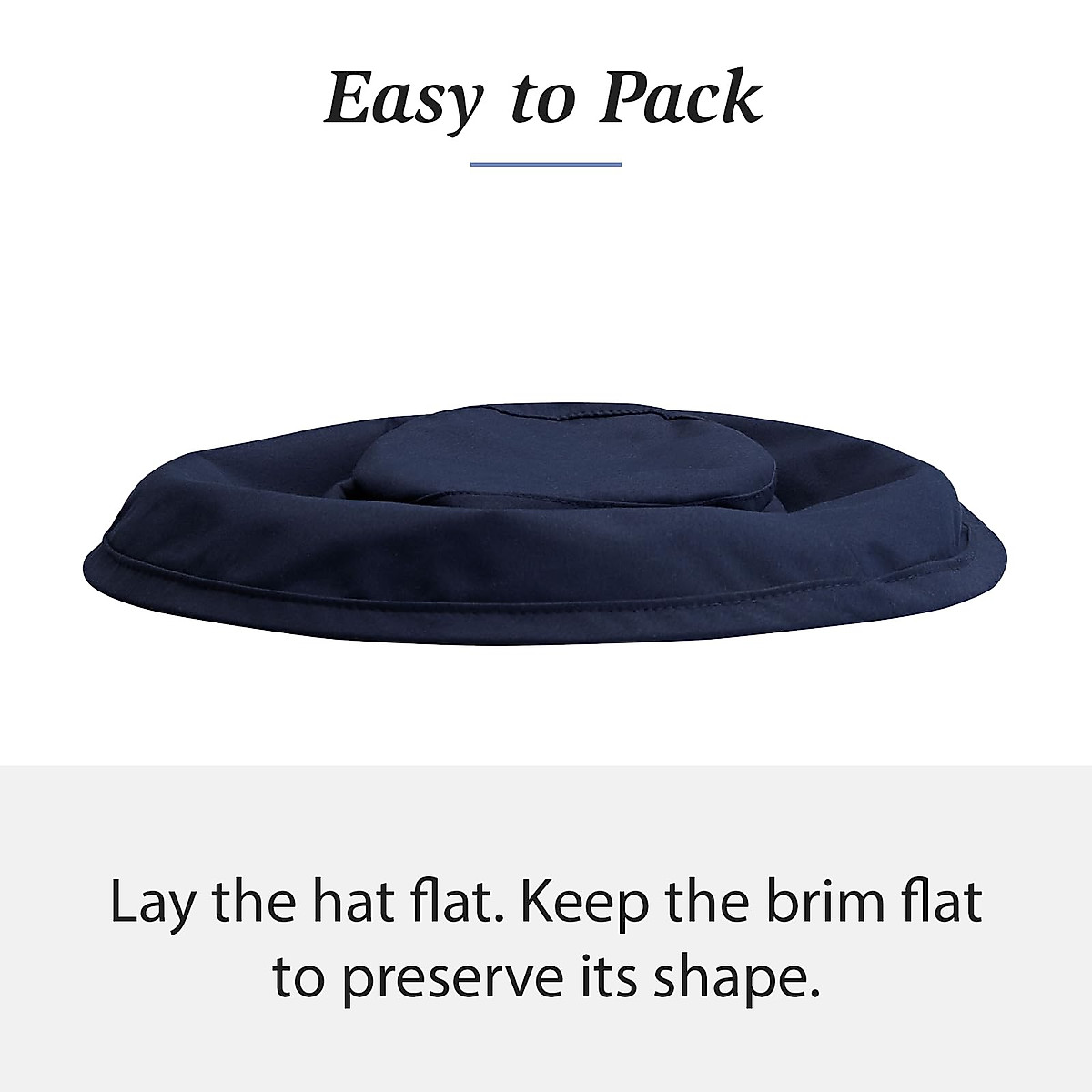 Women’s Casual Traveler Sun Hat – UPF50, Broad Brim, Packable, Canvas White