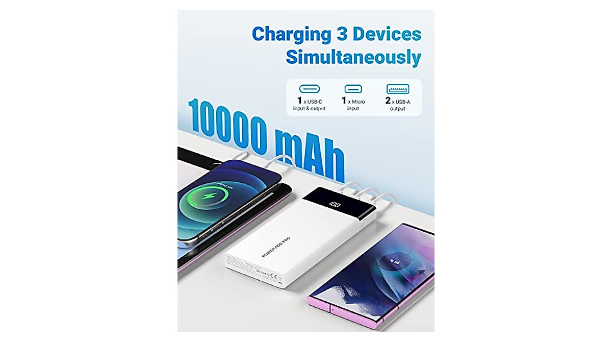 POWERADD PRO 10000mAh 20W PD Fast Power Bank & Charger