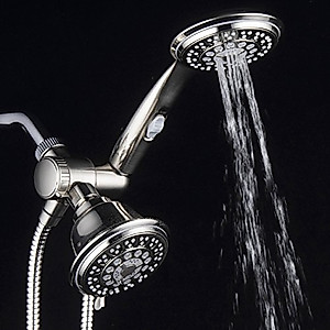 Hotel Spa 42-Setting Ultra-Luxury 3-Way Combo with ON/Off Pause Switch/Brushed Nickel