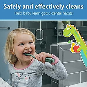 Dr. Brown’s Fluoride-Free Baby Toothpaste, Safe to Swallow, Apple Pear, 1-Pack, 1.4oz/40g, 0-3 years