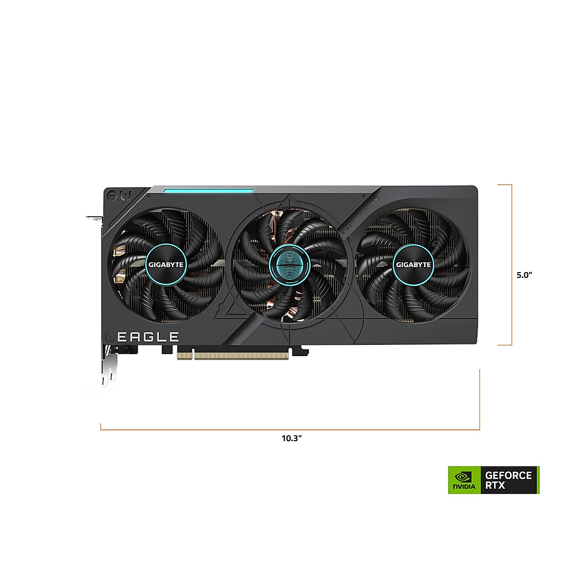 GIGABYTE GeForce RTX 4070 Ti EAGLE OC 12G (rev. 2.0) Graphics Card, 3X WINDFORCE Fans, 12GB 192-bit GDDR6X, GV-N407TEAGLE OC-12GD REV2.0 Video Card