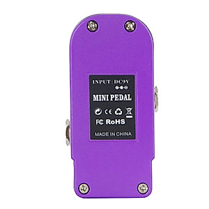 Overdrive Pedal, MIMIDI Mini Overdrive Guitar Pedal Classical Electronic Guitar Effects with True Bypass (315 Overdrive Purple)