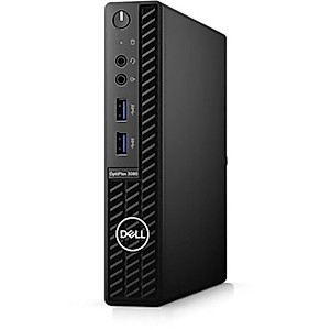 Dell Optiplex 3080 Micro Tower Desktop | Core i3-10100T - 256GB SSD Hard Drive - 16GB RAM | 4 cores @ 3.8 GHz Win 11 Pro Black (Renewed)