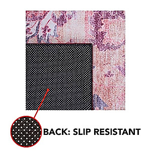 SAFAVIEH Tucson Collection Area Rug - 9' x 12', Rust & Beige, Persian Design, Non-Shedding Machine Washable & Slip Resistant Ideal for High Traffic Areas in Living Room, Bedroom (TSN163P)