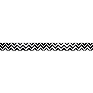 Creative Teaching Press Black Chevron Border (0176), Black/White, 3 Inches x 35 Feet