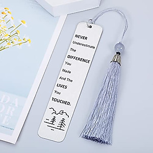 Inspirational Teacher Bookmark Gifts for Women Men Stocking Stuffer Gifts for Coworkers Thank You Employee Appreciation Gifts for Coworker Boss Farewell Going Away Gift for Boss Day Christmas Gifts
