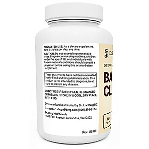 Dr. Berg's Bacti-Cleanse - 8in1 Immune Booster Supplements with Digestive and Inflammation Support Formula - Natural Phytonutrients Minerals and Rich in Antioxidants w/ Vitamin D3 & Zinc - 60 Capsules