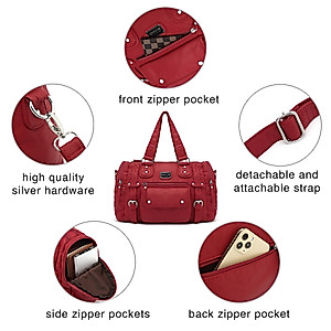 Scarleton Purses for Women Large Hobo Bags Satchel Handbags for Women Top Handle Shoulder Bag Tote Vegan Leather, H148513, Green