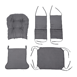 Rejoice Home Atoll Glider Rocking Chair Replacement Cushion Set - Grey One Size