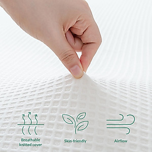 Memory Foam Mattress 14 Inch Queen Size, Medium Firm Cool Gel Foam Mattress with Breathable Soft Fabric Cover, CertiPUR-US Certified, Made in USA, Supportive & Pressure Relief Mattress