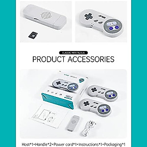 Classic Mini Retro Game Console Built in 5000 Classic Video Games,Dual 2.4G Wireless Controllers and HDMI HD Output,Mini Host with TF Expansion,Ideal Gift for Kids and Adult