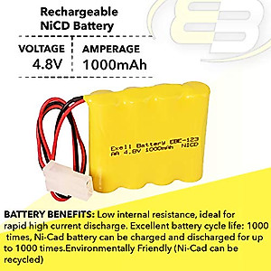 (10-Pack) Emergency Lighting/Exit Lighting/Fire Exit Sign/Fire Exit Light Battery Fits and Replaces LITHONIA LESB1R, CUSTOM-123, BEL-123, ANIC0546 LITHONIA 277ELNF, LITHONIA ELB-4865N, ELB4865N