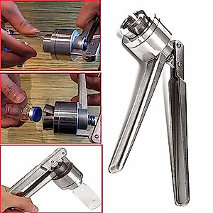 UPIKIT 13mm/15mm/20mm Spray Bottle Capping Machine,Medical/Hand Held Capping Machine,Stainless Steel,Flip Off Caps Hand Sealing Machine,15mm-AluminumPlastic