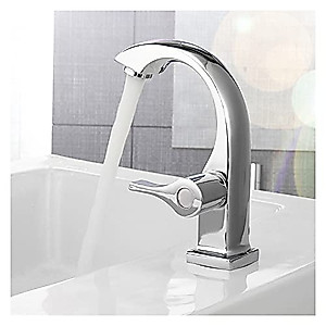 KNKQZXVDF Chrome Bathroom Basin Tap Single Handle Spout Sink Bath Cold Water Faucet Home Garden Supplies for Kitchen Faucet