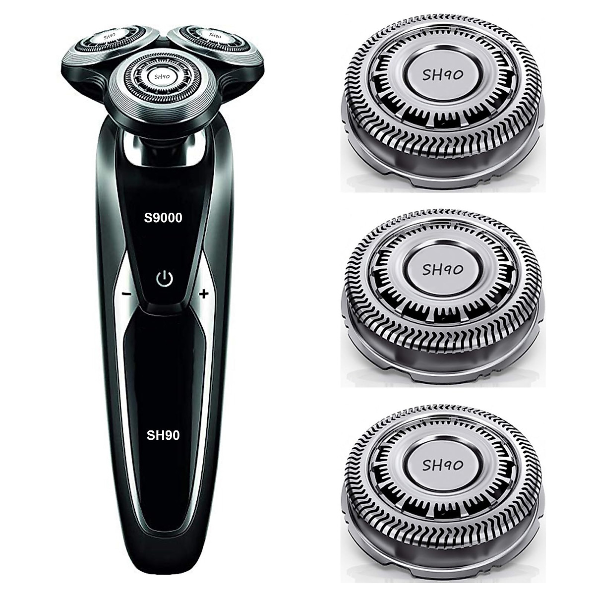 SH90 Replacement Heads Compatible with Philips Norelco Shaver Series 9000 Series 8950