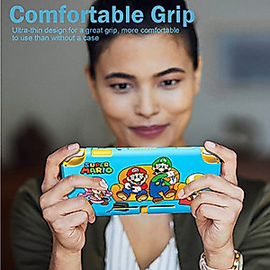 Xcitifun Designed for Nintendo Switch Lite Case Switch Lite TPU Cases for Girls Boys Kids Cute Kawaii Protective Shell dDesigner for Nintendo Switch Lite Controller Carrying Cover - Blue Sofa