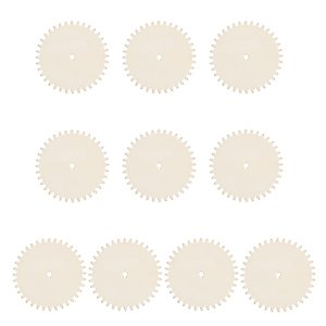 OLYCRAFT 10pcs Wooden Gear Slices Unfinished Wooden Gears Steampunk Wood Gear Pieces Undyed Unfinished Gear Pendants Embellishments DIY Craft Wooden Blank Piece for Painting Art Decoration