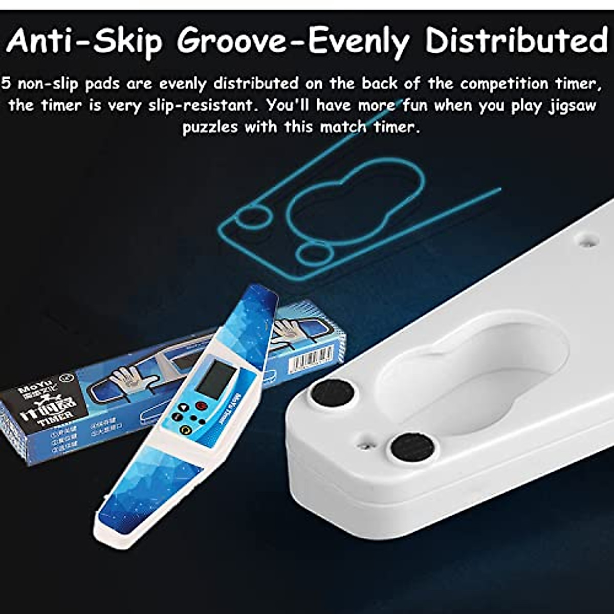 Touch Control Timer, Professional Timer Machine with Display, Speed Timer for Puzzle, Competition, Girls Boys Gift