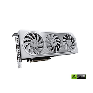 GIGABYTE GeForce RTX 4060 Ti AERO OC 16G Graphics Card, 3X WINDFORCE Fans, 16GB 128-bit GDDR6, GV-N406TAERO OC-16GD Video Card