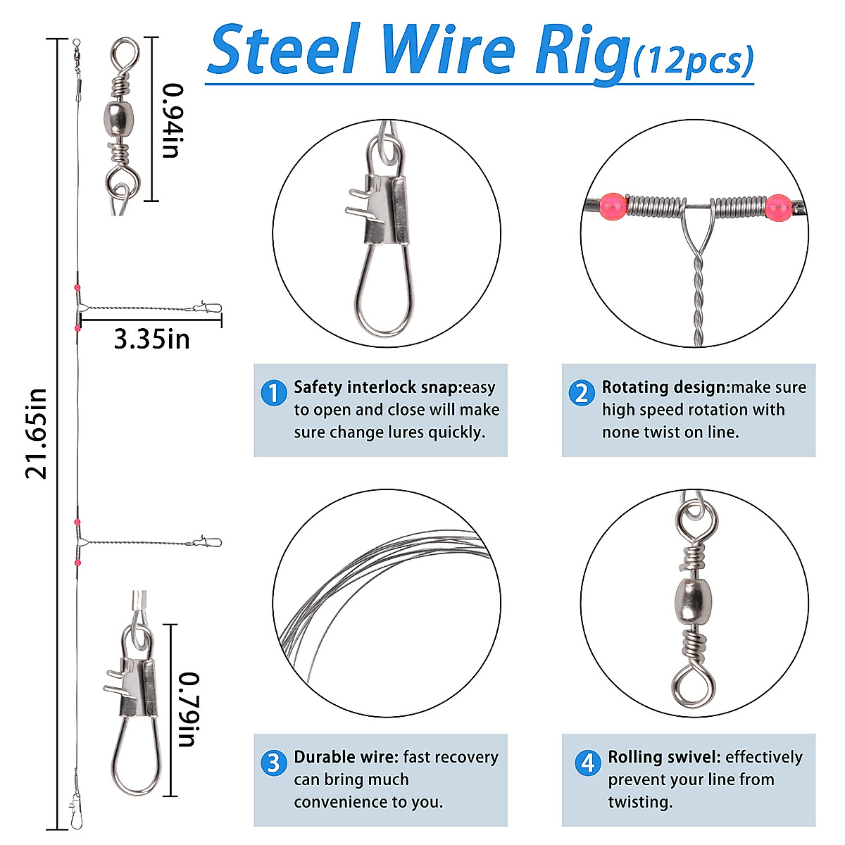 Saltwater Surf Fishing Tackle Kit Fishing Gear Tackle Box with Tackle Included Fish Finder Rigs Pompano Rig Pyramid Sinker Weight Fishing Hook Swivels Fishing Beads Accessories (198pcs)