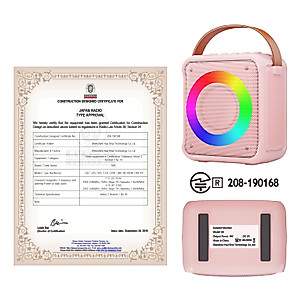 Ankuka Toys Karaoke Microphone Machine for Girls, 4-12 Years Old Girls Birthday Gifts, Portable Speaker with 2 Microphones for Kids Age 3, 4, 5, 6, 7, 8, 9, 10+Year Old(Pinkcolor)