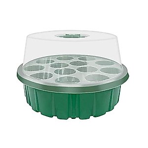 Dsxnklnd 12 Hole Seed Starter Tray Set Humidity Adjustable Seed Starter Kit with Dome and Mini Greenhouse Grow Trays for Growing Starting