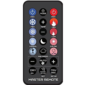 Replacement Remote Control for Fire Place Twin Star ClassicFlame Classic Flame Dura Flame Duraflame Fireplace Stove Heater Parts