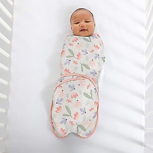 Ingenuity Farewell Fuss Adjustable Easy-Wrap 2-pk Baby Swaddle Set - Posy
