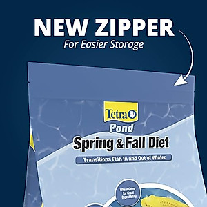 TetraPond Spring And Fall Diet 3.08 Pounds, Pond Fish Food, For Goldfish And Koi, 7 L