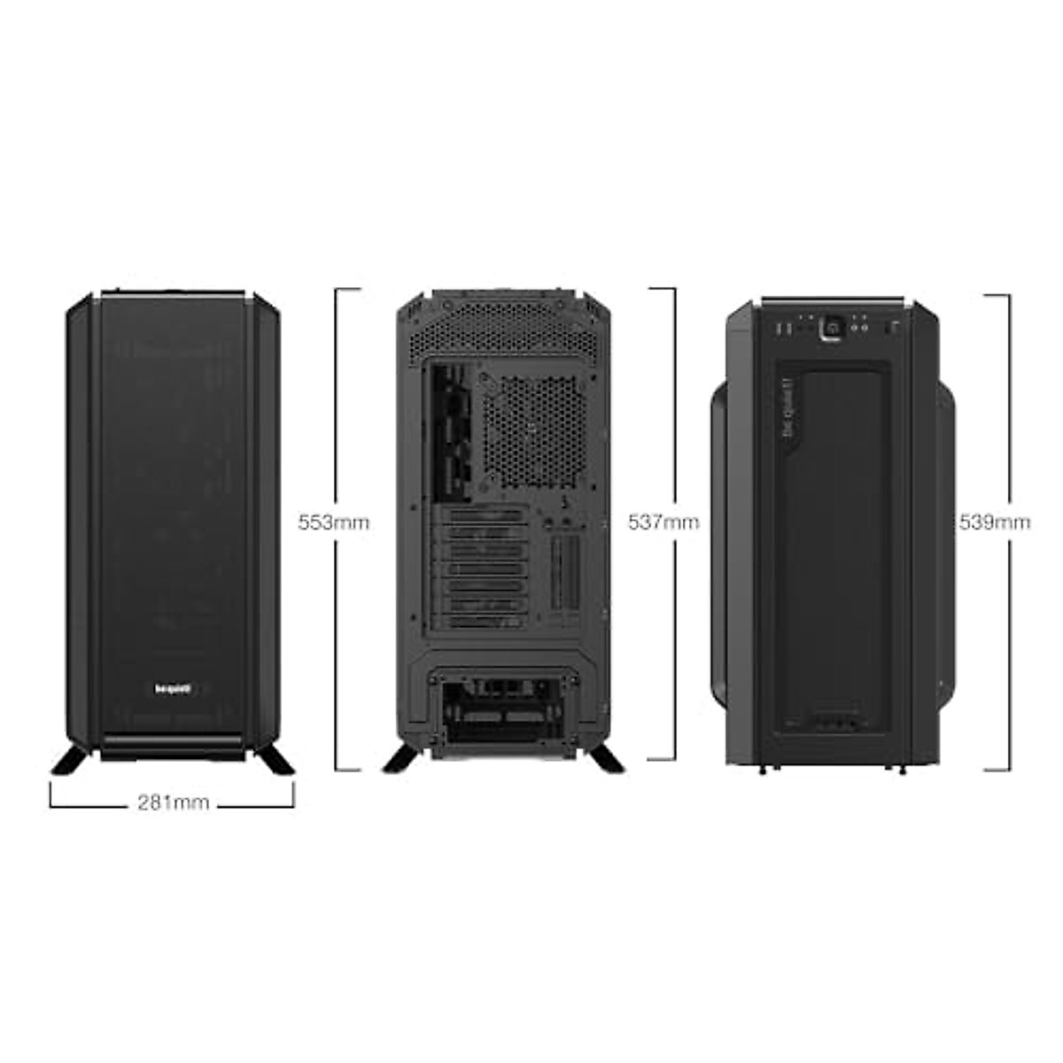 be quiet! Silent Base 802 Window ATX Midi Tower PC Case| 3 Pre-Installed Pure Wings 2 Fans | Sound Insulated | Tempered Glass Window | Black | BGW39