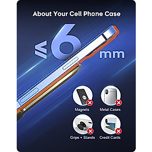 Wireless Charger, 15W Fast Wireless Charging, Ultra-Thin Aluminum Alloy Cell Phone Stand, Compatible with iPhone 14/13/12/11/X/8 Series, Samsung, Motorola, Huawei, OnePlus, Pixel, Qi Certified Device