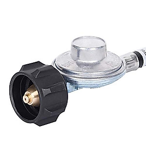 GasSaf 6 FT Propane Regulator Hose, Propane Adapter Hose with Regulator for Blackstone Griddle, Black-Stone Replacement Parts Suitable for 17”& 22” Tabletop Griddles